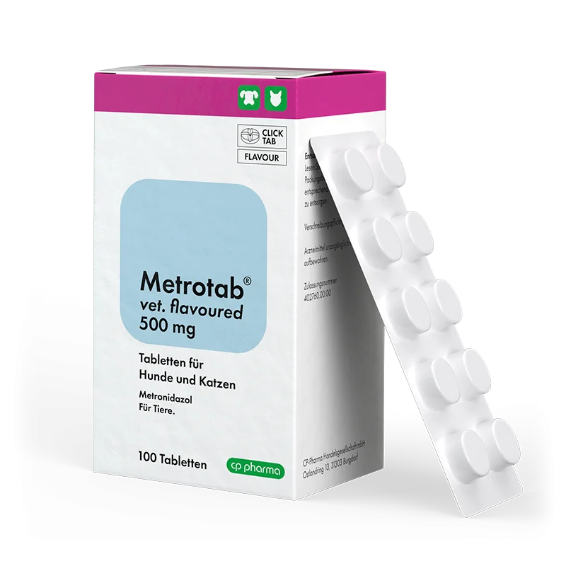 Metrotab vet. flavoured 500 mg, 100 Tabl. | 312